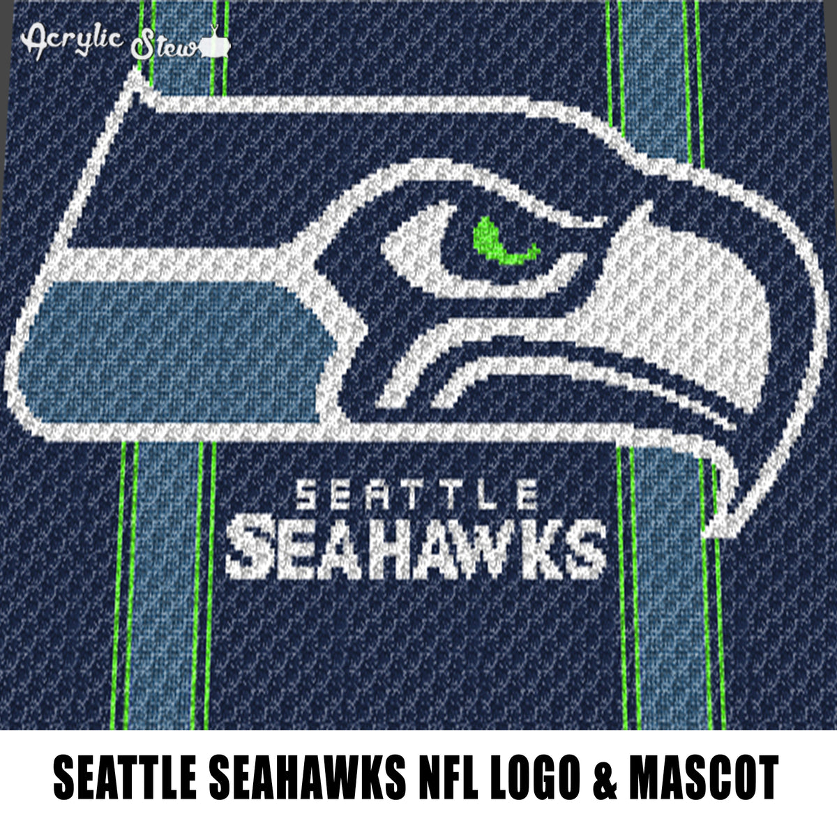 Seattle Seahawks Washington NFL Football Team Logo and Mascot Design c ...