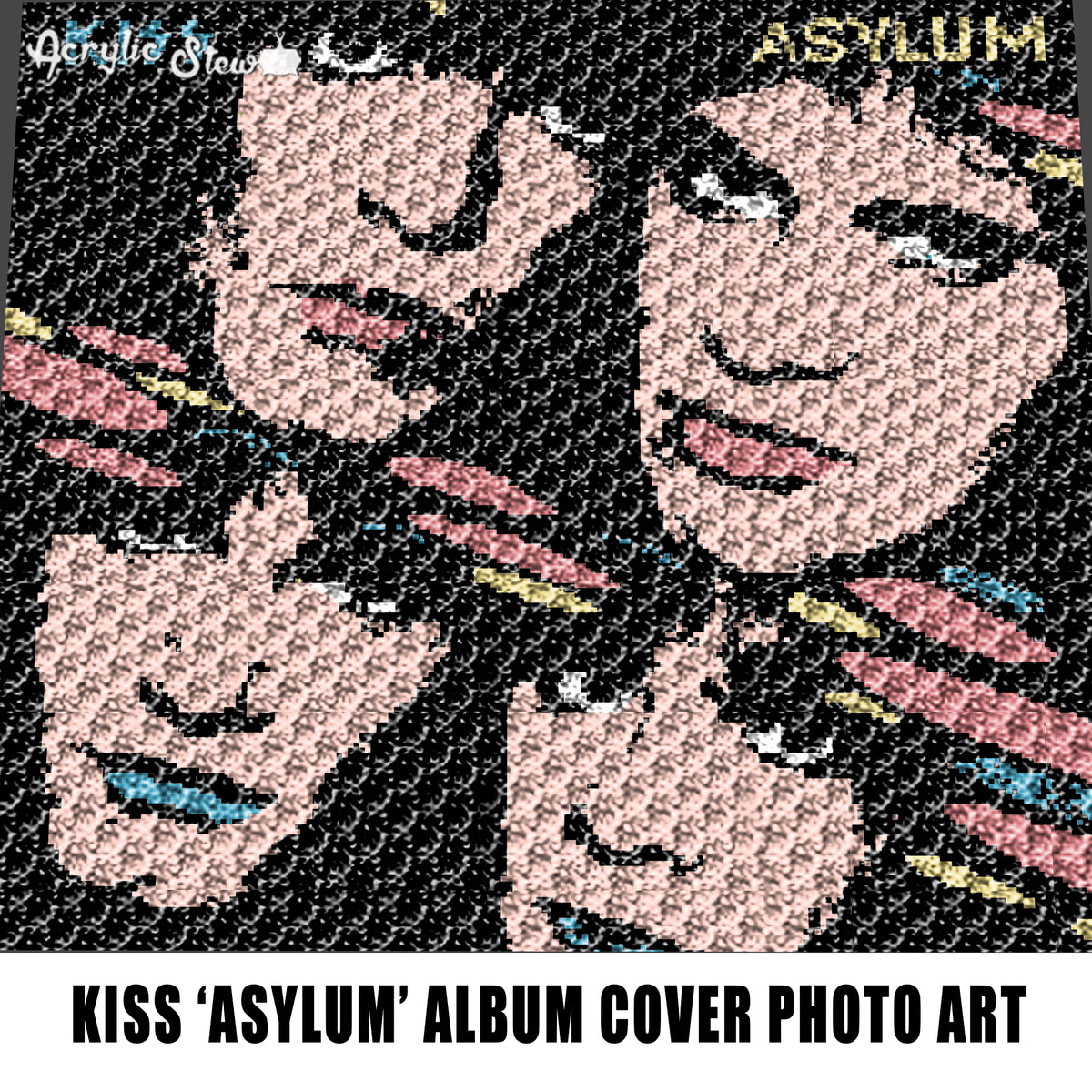 KISS Asylum Album Cover Rock N' Roll Hard Rock Heavy Metal Rock Band A ...